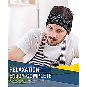 ASMRBAND Sleep Headphones Sports Headband, Sleeping Headphones for Side Sleeper, Headband Headphones with Ultra-Thin HD Stereo Speakers Perfect for Sleeping,Yoga,Insomnia, Air Travel, Meditation