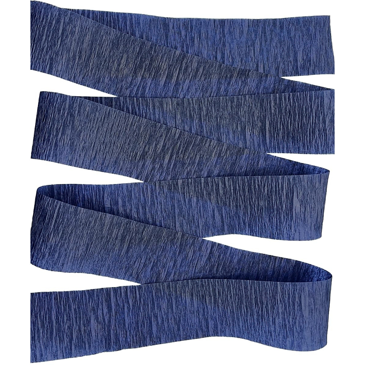 K-Kraft USA-Made Crepe Paper Streamers for Birthday, Party, Holiday, School, Wedding, Shower, or Graduation (1 Navy Midnight Blue + 1 Gold Metallic)
