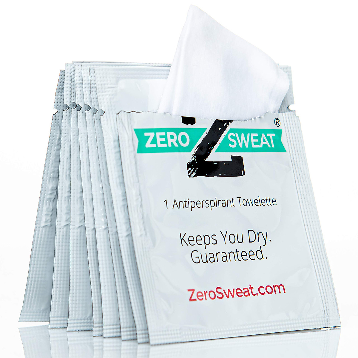 ZeroSweat Antiperspirant Wipes Deodorant | Clinical Strength Hyperhidrosis Treatment - Reduces Armpit Sweat - 10 Wipes New & Improved
