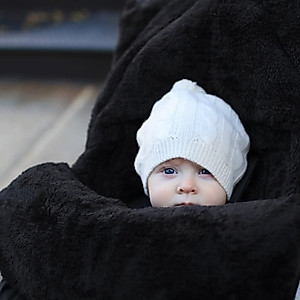 7AM Enfant Universal Stroller Footmuff - Water Repellent Winter Bunting Bag for Strollers & Car Seats, Soft Micro-Fleece & Plush Lined Stroller Footmuff for Baby Boy & Girl | PlushPOD