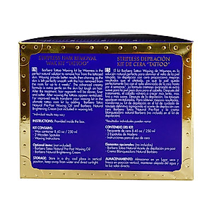 Waxness Premium Gold Microwavable Hair Removal Stripless Wax Kit 8.45 Ounces