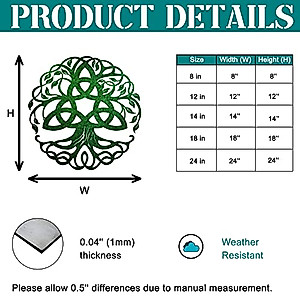 WODORO St. Patrick's Day Shamrock Lucky Four Leaves Clover Metal Sign With Led Lights, Leprechaun Luck Signs, Multiple Sizes (01) (01)
