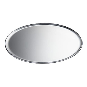 Restaurantware Met Lux 16 Inch Commercial Pizza Pan 1 Coupe Style Pizza Cooking Tray - Heavy-Duty 18-Gauge Aluminum Round Baking Tray Oven-Baking For Pizzas & More