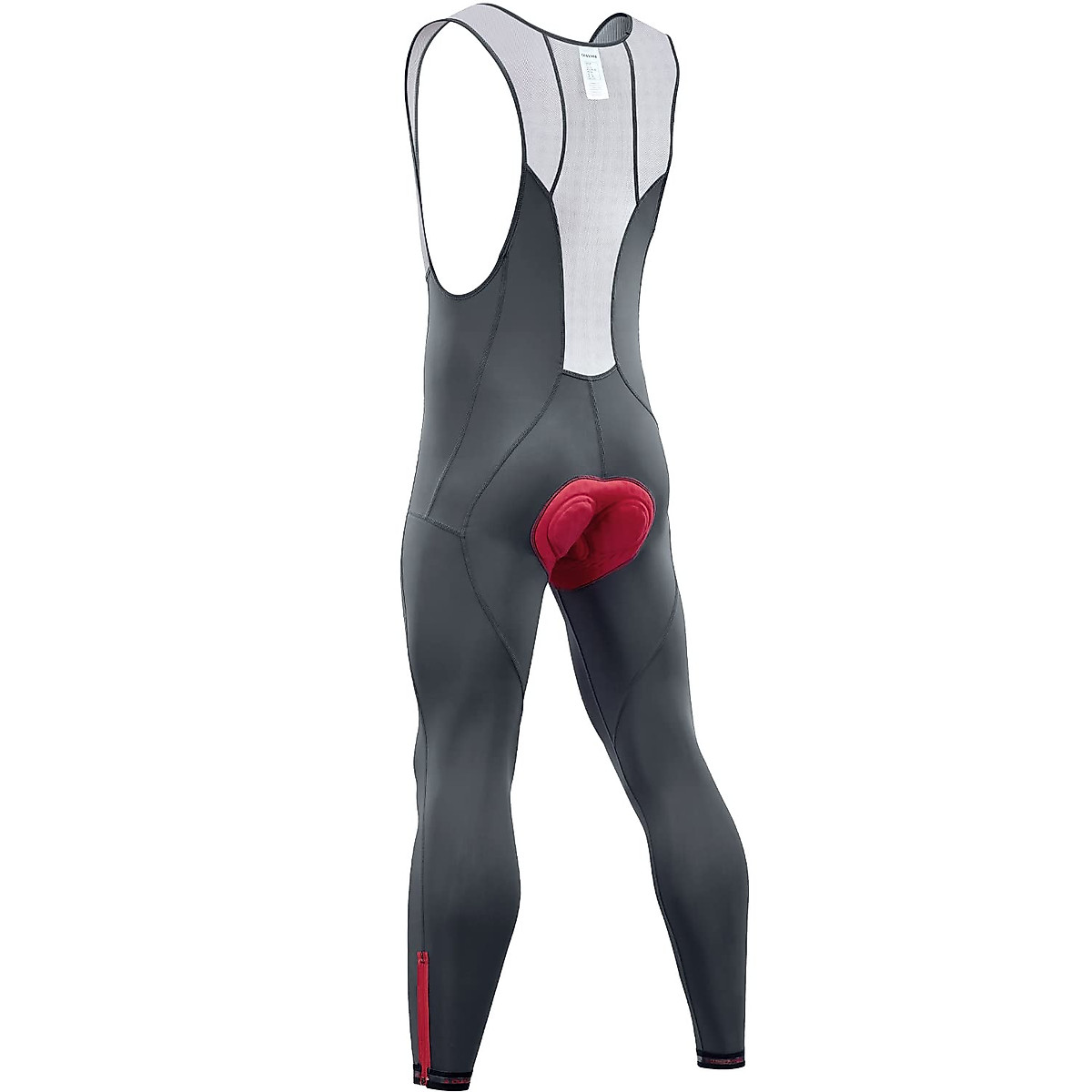 qualidyne Men's Cycling Bib Tights 3D Padded Winter Thermal Cold Weather Bike Bib Pants Biking Bicycle Long Leggings.