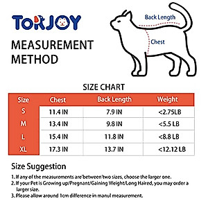 TORJOY Cat Professional Surgical Recovery Suit,E-Collar Alternative for Cats Dogs,After Surgery Wear, Pajama Suit,Home Indoor Pets Clothing (M (6-8 1bs), Lemon)