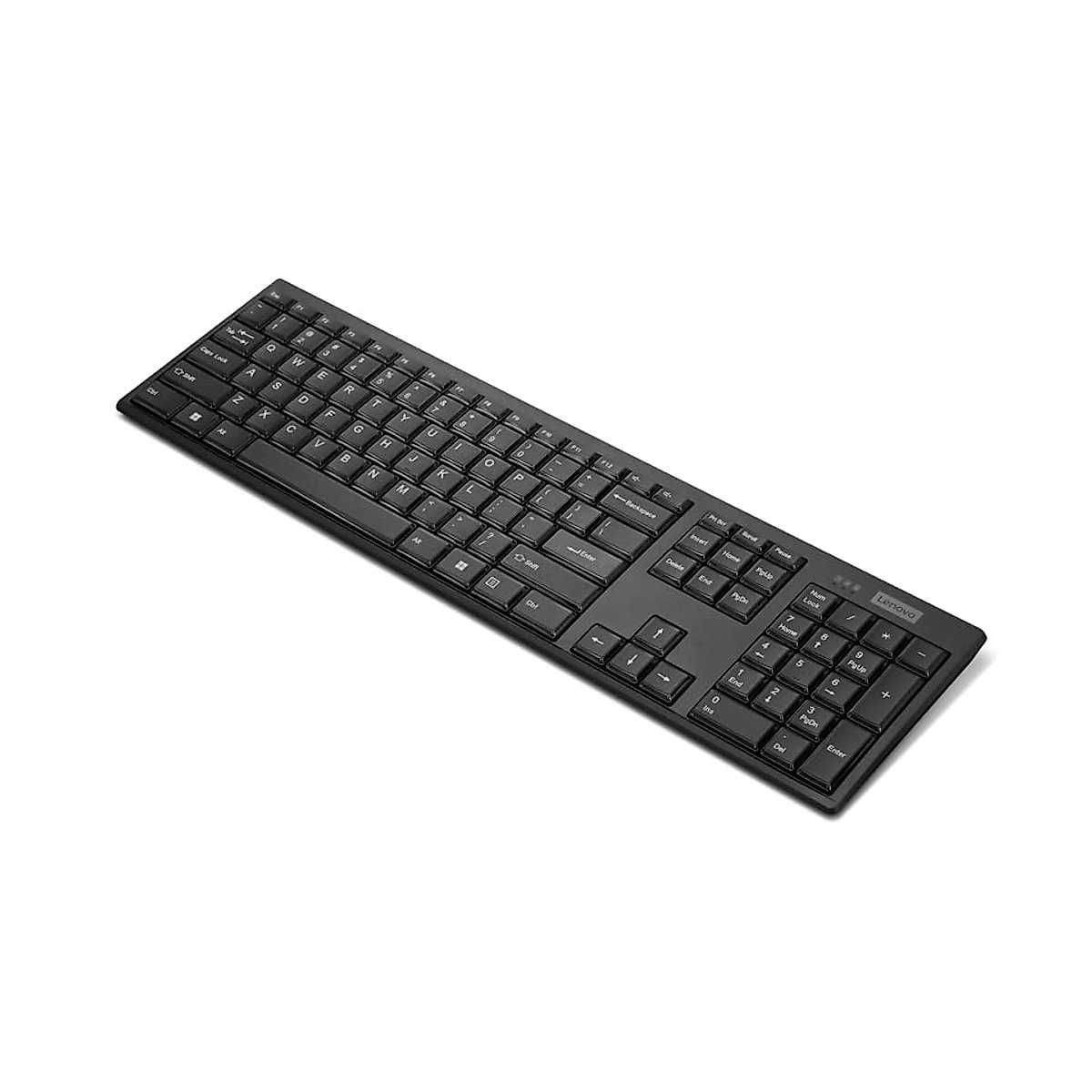 Lenovo – Wireless Compact Keyboard– 100 Cordless Keyboard for PC, Laptop with Windows – Cordless Connection – Silent Key Clicks, Black