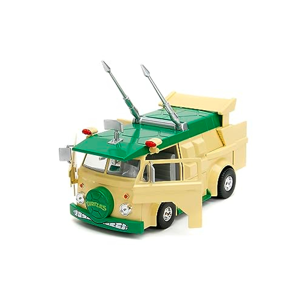 Jada Turtles Party Wagon 1:24 Die-Cast Car Play or Gift and for a Collection for Both Kids and Adults