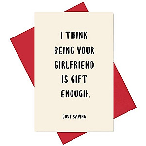 Funny Birthday Card for Boyfriend, Cocky Anniversary Card for Boyfriend Him, Joke Card for BF