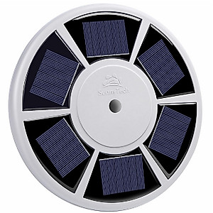 Sunnytech Solar Power Flag Pole Flagpole Light Auto Active Green Energy Factory Direct Supply