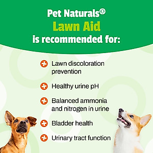 Pet Naturals Lawn Aid Dog Urine Neutralizer for Lawn - 60 Chicken-Flavored Chews - Healthy Dog Treats for PH Balance in Urine Maintain Green Grass and Support Bladder & Urinary Tract Health​