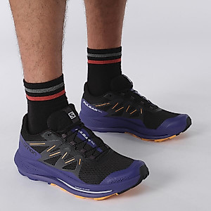 Salomon Pulsar Trail Black/Clematis Blue/Blazing Orange 9.5 D (M)