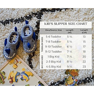 Dearfoams Easter Basket Stuffers Gifts for Kids Washable Animal Critter Slippers, Shark, 2-3 Big Kid