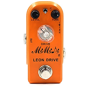 MIMIDI Leon Ultimate Drive Electric Guitar Effect Pedal True Bypass With 4 functional knobs(LEVEL/TONE/HP&LP) Aluminum Alloy（316）