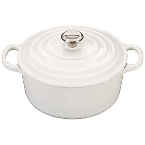 Le Creuset Enameled Cast Iron Signature Round Dutch Oven, 3.5 qt. , White