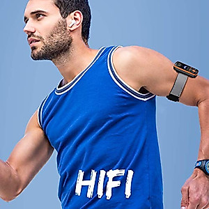 32GB MP3 Player with Clip, AGPTEK Bluetooth 5.0 Lossless Sound with FM Radio, Voice Recorder for Sport Running, Supports up to 128GB TF Card,Orange