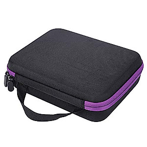 LIZEALUCKY High Capacity Diamond Painting Storage Containers 60 Slots Beads Organizer Box Diamond Painting Accessories Tool for Embroidery DIY Art Craft Shockproof Durable (Purple)