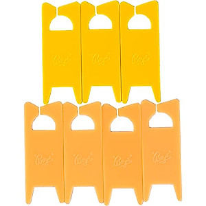 Boye Light and Medium Weight Yarn Bobbins for Knitting and Crochet, 2.625" Long, Warm Orange and Yellow 7 Piece