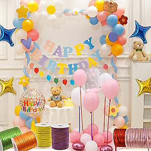 JESEP YONG 1/8" Assorted Satin Ribbon with Gold Edge Solid-1000 Yards-3mm ContinuousThin Ribbon Boutique Gift Wrapping Package Ribbon-DIY Crafts-Balloons-Florists-Showers Deco Ribbon(12 Colors)