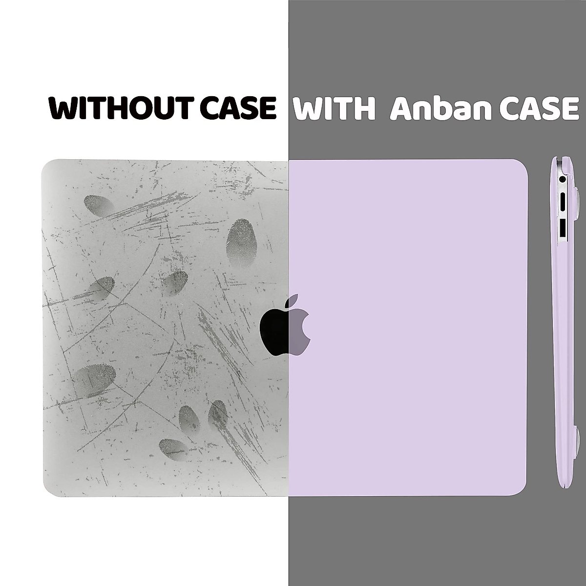 Anban Compatible with MacBook Pro 13 inch Case 2025 2024 2023 M2, 2022-2016 M1 A2338 A2251 A2289 A2159 A1989 A1708 A1706, Plastic Laptop Hard Shell Case +Keyboard Cover +Screen Protector, Purple