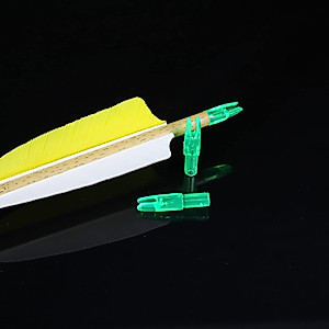 Hosolee 36 Pack Arrow Nocks ID 6.20mm/.244inch Insert Tails for Archery Hunting Target Shooting