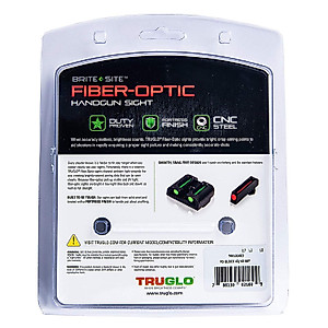 TruGlo Fiber Optic Handgun Pistol Laser Sight Accessories Fits Most Smith and Wesson M&P, SD9 and SD40 Models, with TRIDOT Aiming System