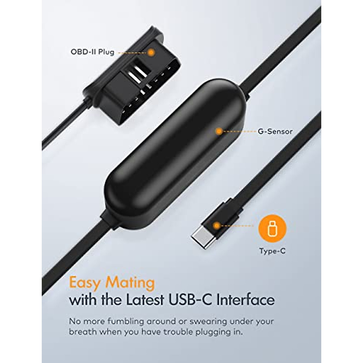 iZEEKER 11.5ft Type-C USB Hardwire Kit Fuse for Dash Cam, Widely Compatible with 11.5V-40V Car Dashcam Charger Pord