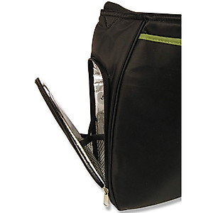 Trend Lab Black with Avocado Ultimate Hobo Style Tote Diaper Bag with Shoulder Strap