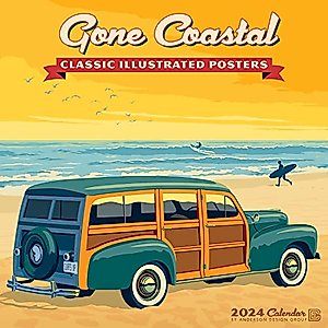 Willow Creek Press Gone Coastal (ADG) Monthly 2024 Wall Calendar (12" x 12")