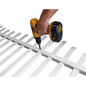 Zippity Outdoor Products ZP19018 (2 Panel) Vinyl Picket Kit, Manchester Fence, White