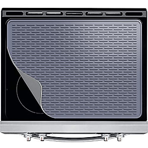 Silicone Stove Top Cover for Electric Stove, 28"x20" Extra Large Silicone Dish Drying Mat，Glass Stove Top Protector for Ceramics，Multipurpose Mat