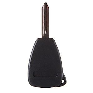 ZENITHIKE Replacement Keyless Entry for Smart Proximity Remote Key Fob Uncut Ignition Keyless 4 Buttons with Key Blade 05 06 07 08 09 10 11 12 13 14 15 16 for Jeep for Chrysler for Dodge X 1