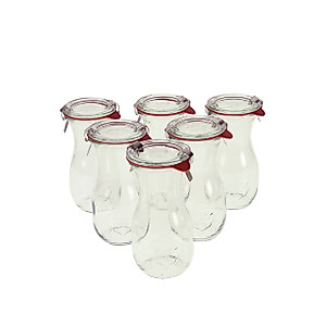 Weck 763 Juice Jar - .25 Liter, Set of 6