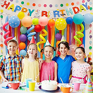 100Pcs 260 Balloons Rainbow Long Balloons for Balloon Garland Thickening Long Skinny Latex Balloons for Tying Twisting Animals Modeling Christmas Birthday Wedding Party Decor(Colorful long balloons)