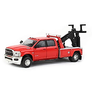 Truck 1/64 Flame Red 2022 Ram 3500 Wrecker Tow Dually Drivers 11 46110-F