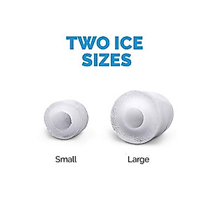 Newair Portable Countertop Ice Maker, Silver | 33 lbs. Of Ice A Day, Ice Cubes Ready In 8 Minutes With 2 Ice Bullet Sizes | Ideal For Home, Office, Bar, RV NIM033SS00