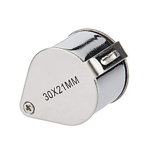 KINGMAS Pocket Jewelry Loupe 30x 21mm Jewelers Eye Magnifying Glass Magnifier