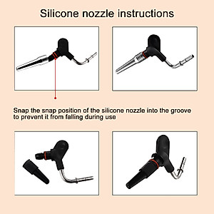 Coffee Machine Steam Nozzle,Hole Silicone Milk Foam Spout Replacement, Easy to Install and Washable for Delonghi Coffee Maker