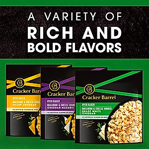 Cracker Barrel Oven Baked Sharp White Cheddar Macaroni and Cheese Dinner (12.3 oz Pouch)