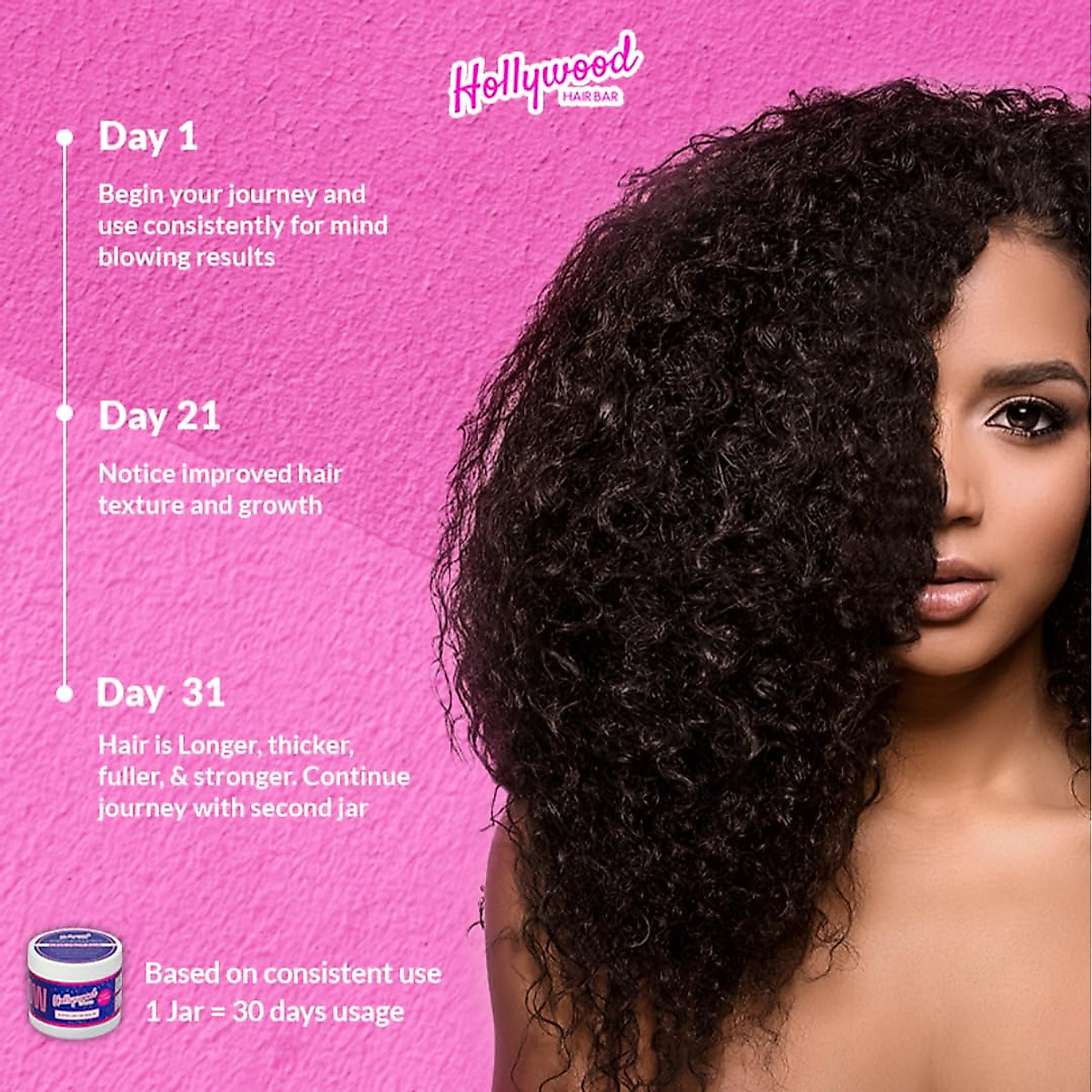 Hollywood Hair Bar Super Grow Scalp Balm - Revitalizing Scalp Balm, Vegan and Cruelty Free, 4 oz