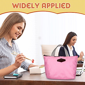 Chunful 24 Pcs Insulated Lunch Bags Aesthetic Lunch Bag Lunch Tote Bag Bulk with Zipper Thermal Leakproof Lunch Bags or Women Men Office Work School Picnic Beach Fishing (Bright Color)