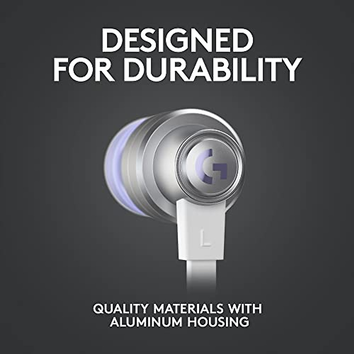 Logitech G333 Gaming Earphones with Dual Audio Drivers, in-line mic and Volume Control, Compatible with PC/PS/Xbox/Nintendo/Mobile with 3.5mm Aux or USB-C Port - White (Renewed)