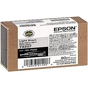 Epson T850700 T850 UltraChrome HD Light Black -Ink