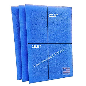 Fast-Shipped-Filters 3 Pack 20x25 Replacement Filter Pads Compatible with MicroPower Guard Air Cleaner 20x25 Refill Blue
