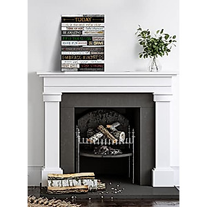 ZHAOSHOP Black and White Wall Art - Motivational Wall Art for Office - Inspirational Wall Decor for Bedroom 16" W x 12" H Stretched and Framed Ready to Hang