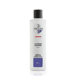 Nioxin System 6 Cleanser Shampoo, Bleached & Chemically Treated Hair with Progressed Thinning, 10.1 oz