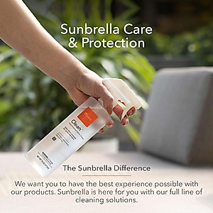 Sunbrella Clean Multi-Purpose Fabric Cleaner | All-in-One Solution for Water-Safe Fabrics and Vinyl | Upholstery Cleaner, Removes Stains & Spills | Non-PFAS | 16 fl oz