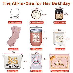 85th Birthday Gifts For Women, Insulated Tumbler Birthday Gifts Basket For 85 Year Old Woman, Unique Birthday Gift Box Ideas For Her Mom Grandma Sister Wife Best Friend Turning 85