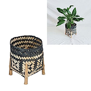 Handwoven Basket, Material Plant Storage Basket for Succulent Plants for Mini Tree for Medium and Small Flower