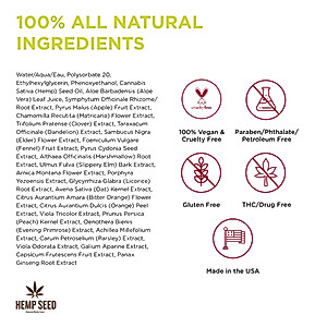 Hemp Seed Body Mist, Beach Daze - 8 fl oz - Moisturizes, Invigorates & Protects Skin - With Hemp Seed Oil, Chamomile & Aloe Vera - Vegan, Cruelty Free