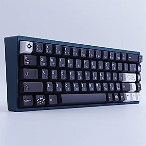 Hyekit Custom Keycaps - PBT Keycaps, Cherry Profile, Dye Sub, Japanese Keycaps, 6.25u, 7u, 161 Key Set, for Mechanical Keyboard, US and UK Layouts (Galaxy)